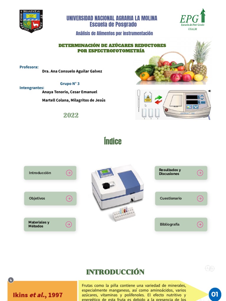 Azúcares Reductores G3. ppt | PDF | Dieta y nutrición | Azúcar