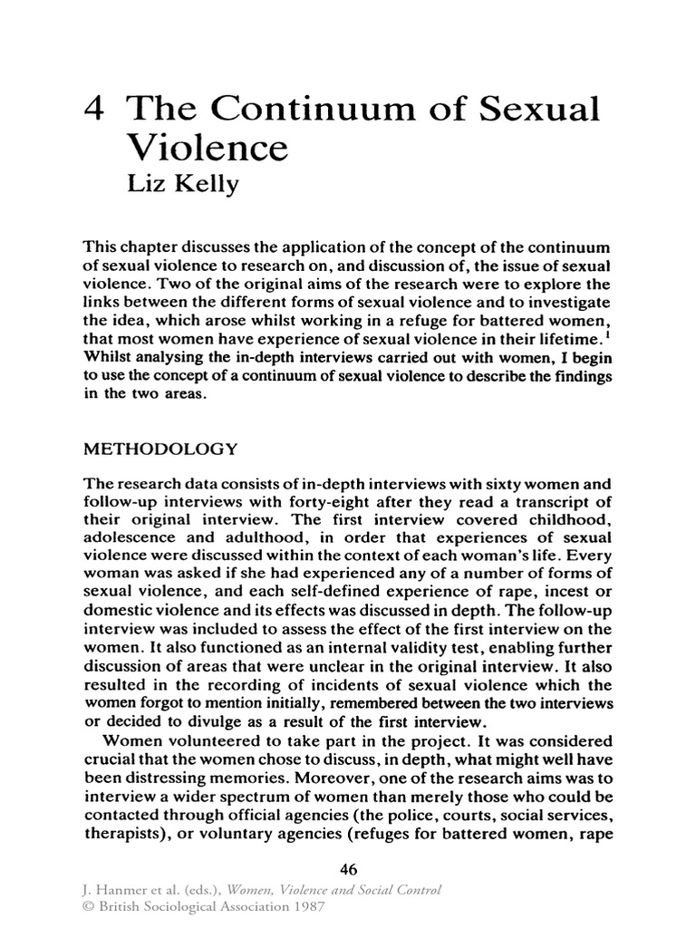 kelly1987-Continuum-Violence | PDF | Rape | Violence