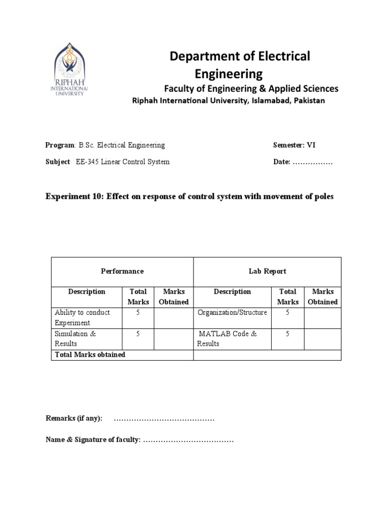 Movement of Poles-1 | PDF | Damping | Mathematical Objects