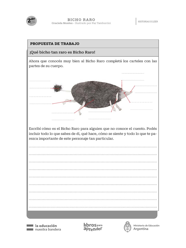 Bicho Raro Ficha 5 - 0 | PDF | Libros para adolescentes