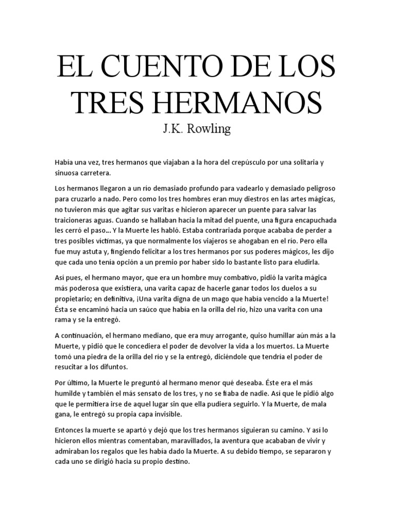 El Cuento de Los Tres Hermanos | PDF