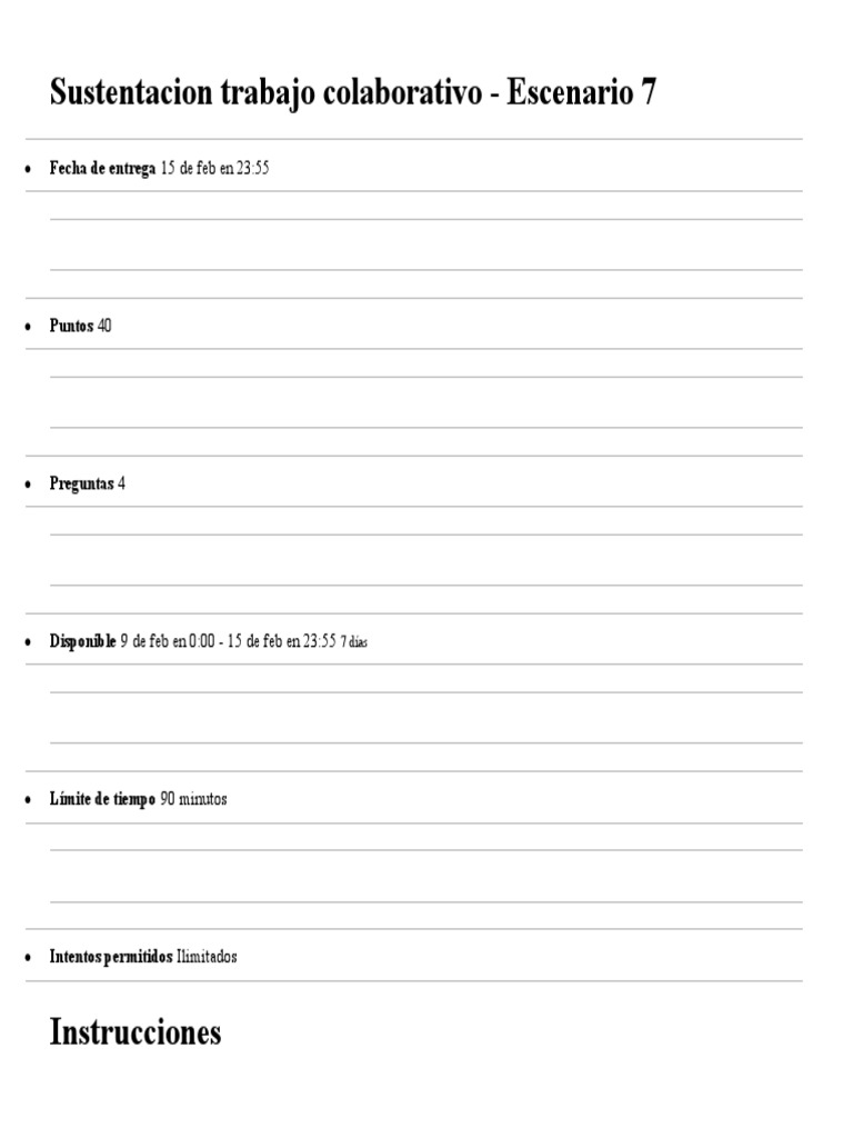 Examen Colaborativo: Cálculos Prácticos | PDF