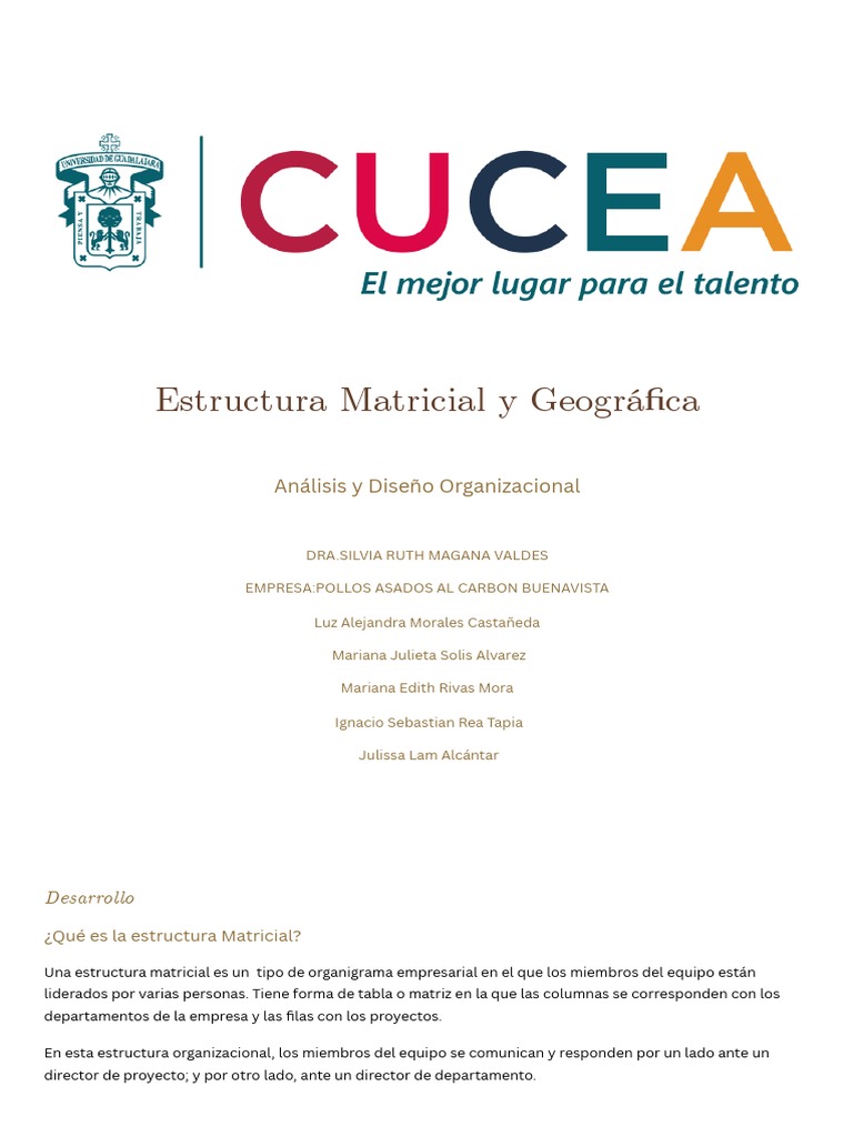 EQUIPO 5 Estructura Matricial y Geográfica | Descargar gratis PDF ...