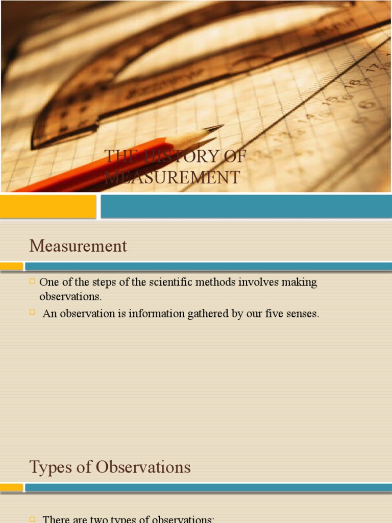 History of Measurement | PDF | Measurement | Significant Figures