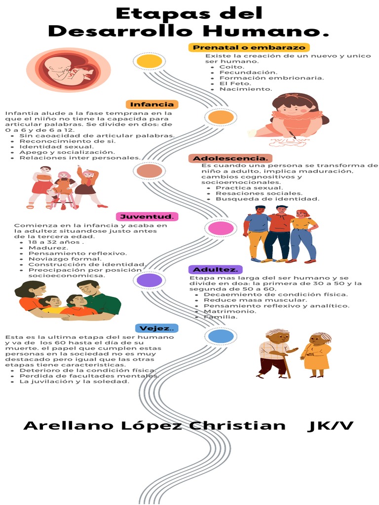 Etapas Del Desarrollo Humano. | PDF | Adultos | Reproducción humana