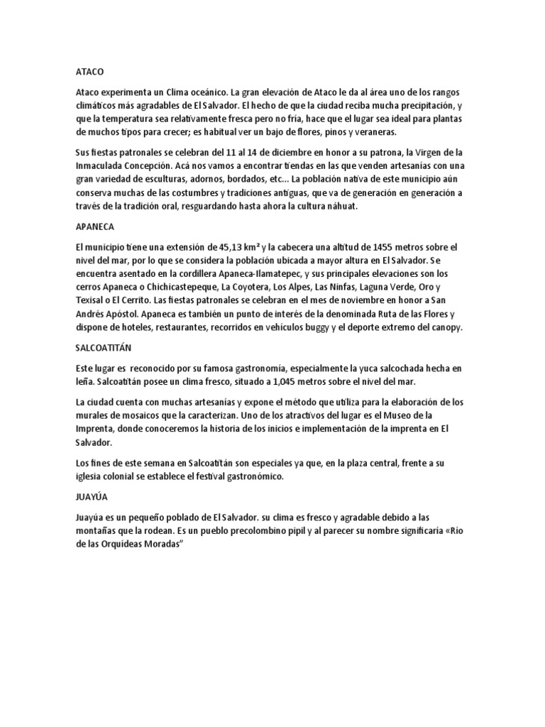 ATACO | PDF | Ciencias sociales | Viajes y turismo