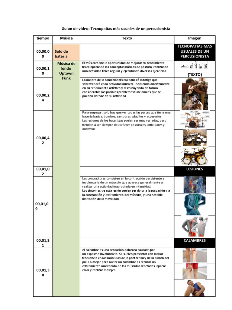 Guion Video Mav 2020 | PDF