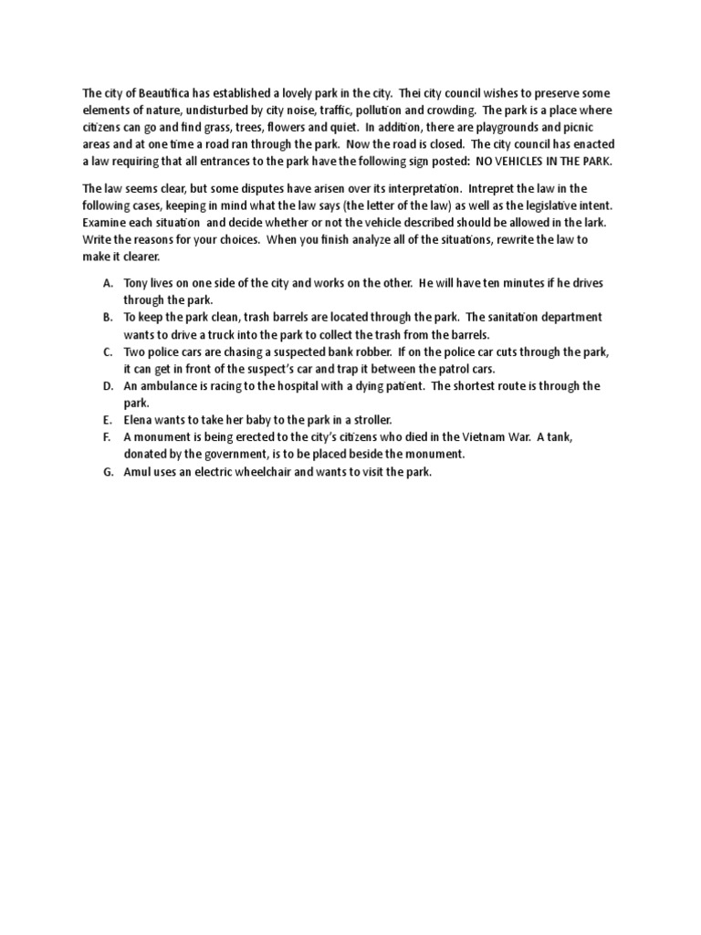 The City of Beautifica Has Established A Lovely Park in The City | PDF ...