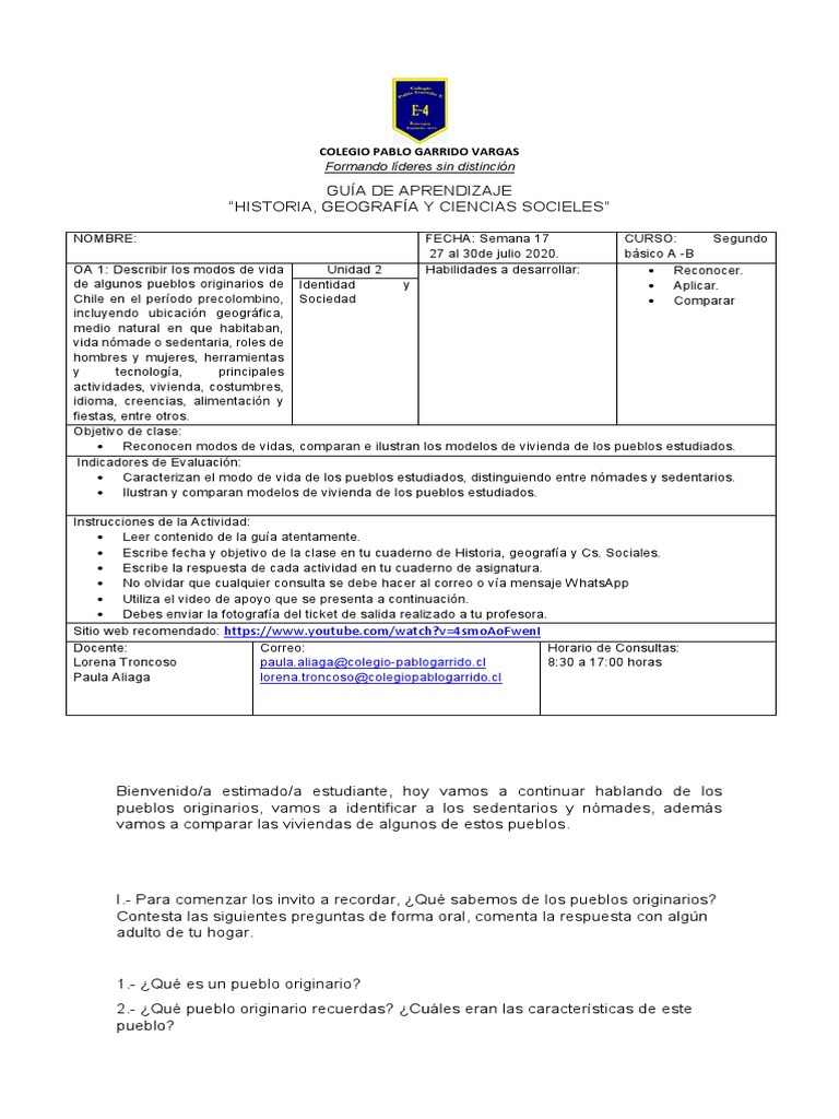 Guia 2 Hist Sem17 | PDF | Nómada