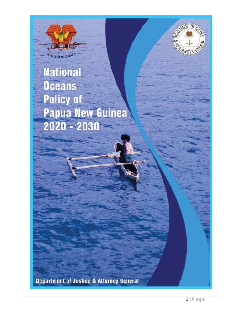 NATIONAL_OCEANS_POLICY_Of Papua New Guinea 2020-2030 | PDF ...