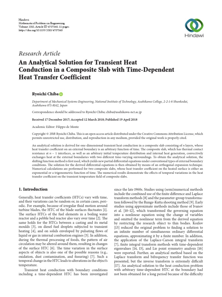 Transient Heat | PDF | Thermal Conduction | Heat Transfer