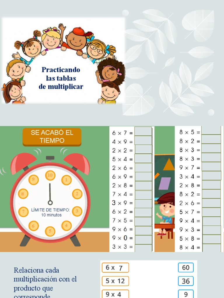 PPT 3 Practicando las tablas de multiplicar | PDF