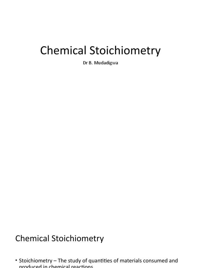 Stochiometry Chemistry | PDF | Stoichiometry | Nuclear Chemistry