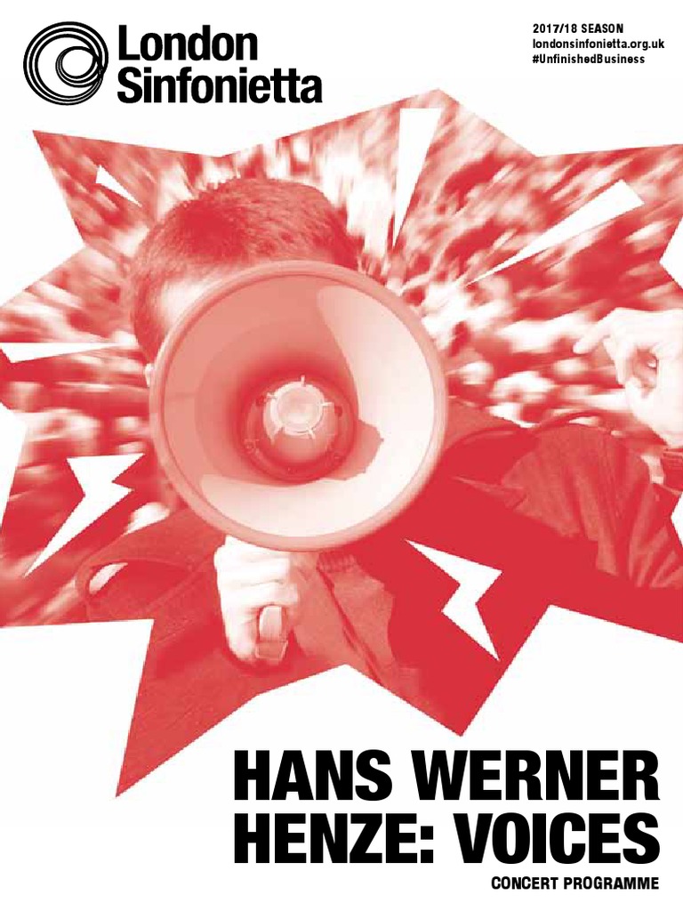 Hans Werner Henze Voices Programme | PDF | Classical Music