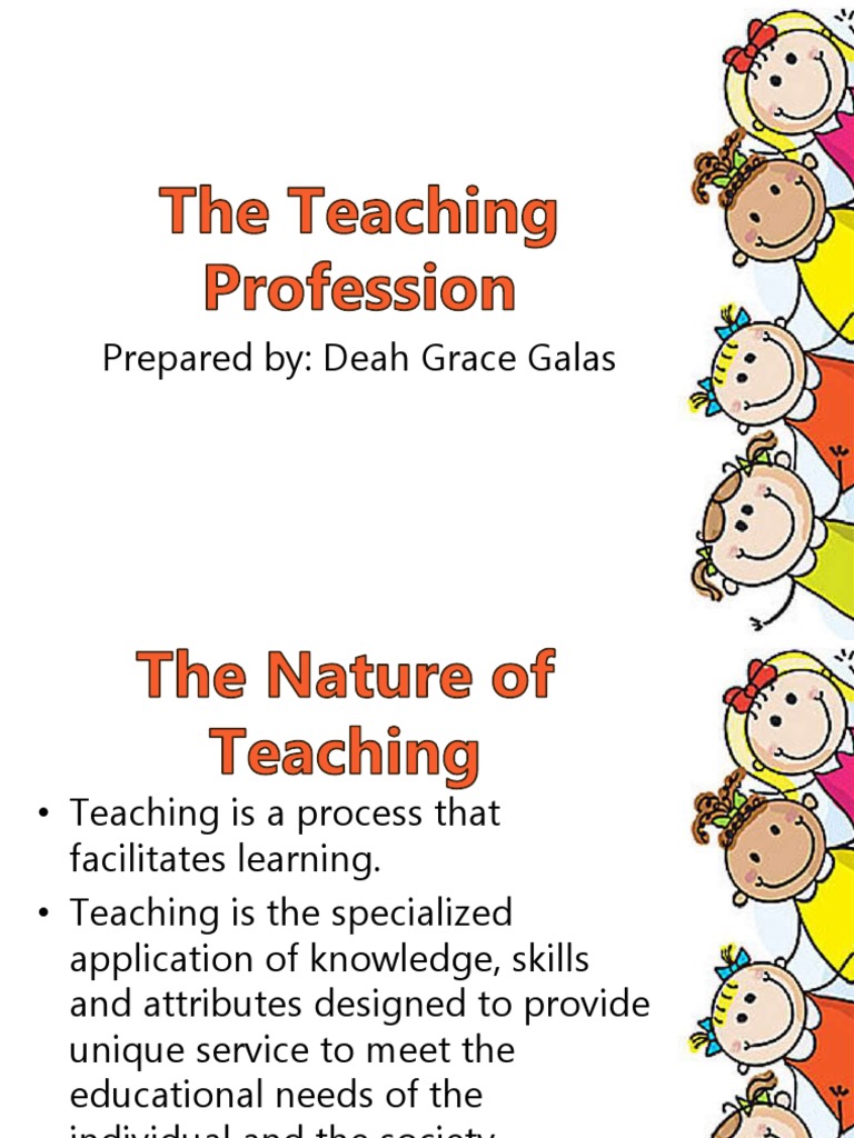 Elements of the Teaching Profession | PDF | Learning | Teachers