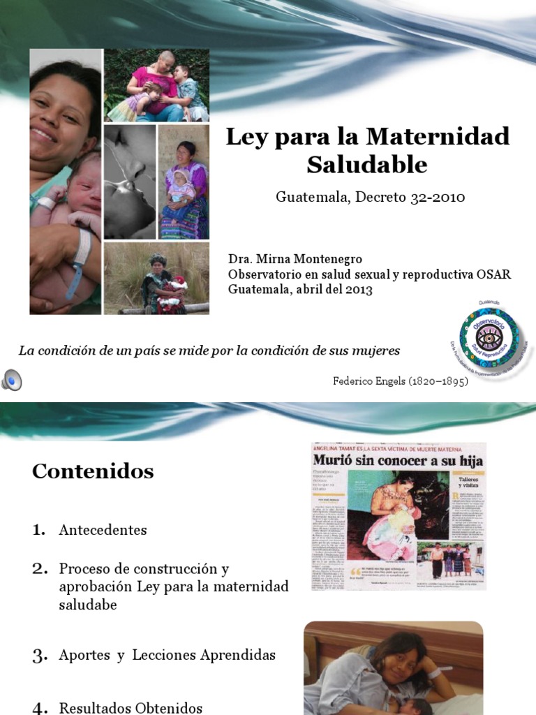 Caso Ley para La Maternidad Saludable | PDF | Partería | Parto