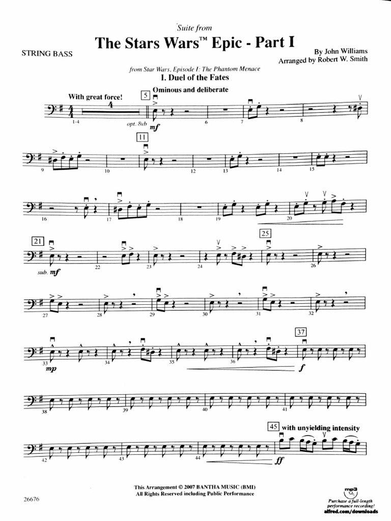 Star Wars String - Bass | PDF