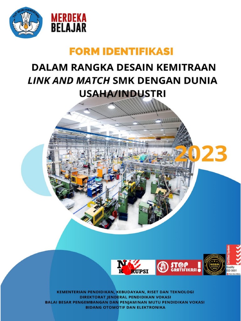 Form Identifikasi Link and Match 2023 SMK | PDF