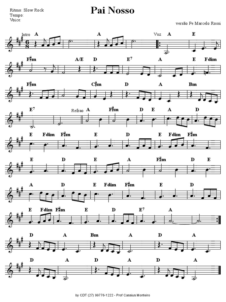 Pai Nosso (Pe Marcelo - LaM) | PDF