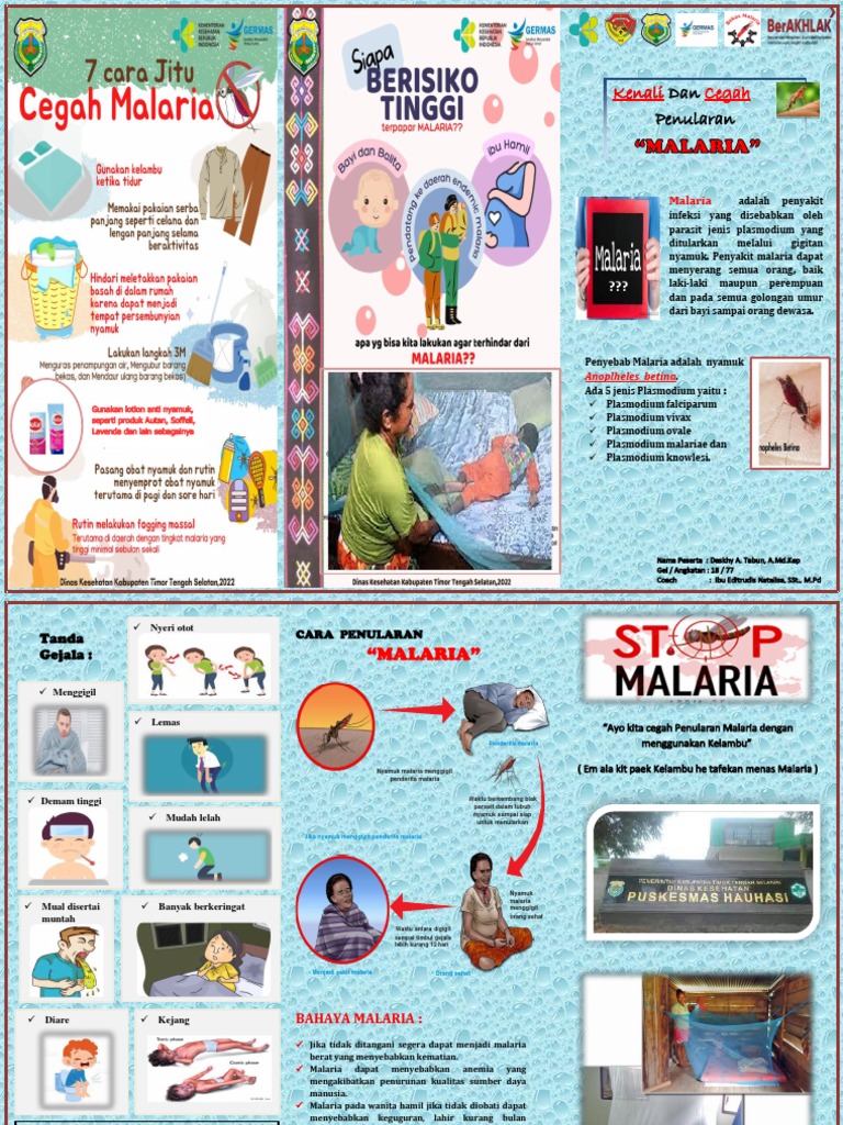 Leaflet Tentang Malaria | PDF
