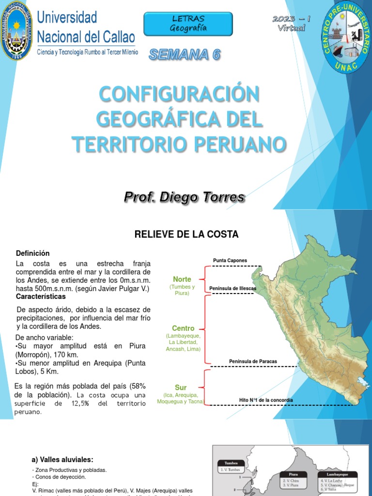 Tema 6 - Configuración Geográfica Del Territorio Peruano | PDF | Andes ...