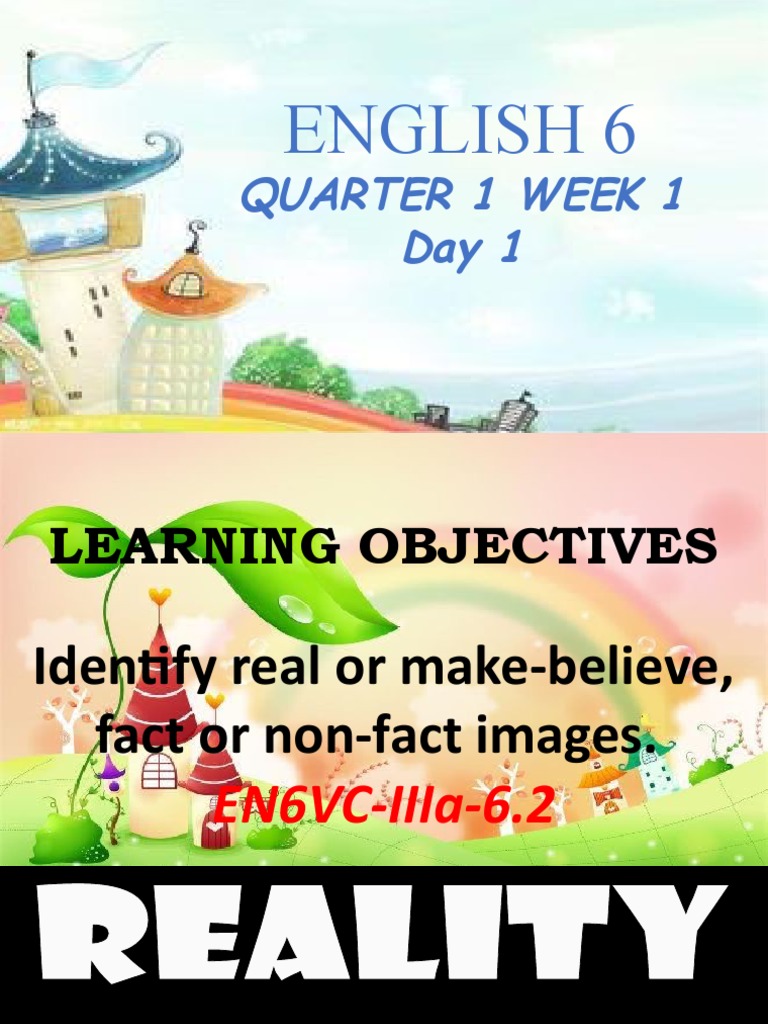 Grade 6: Fact vs. Make-Believe Images | PDF