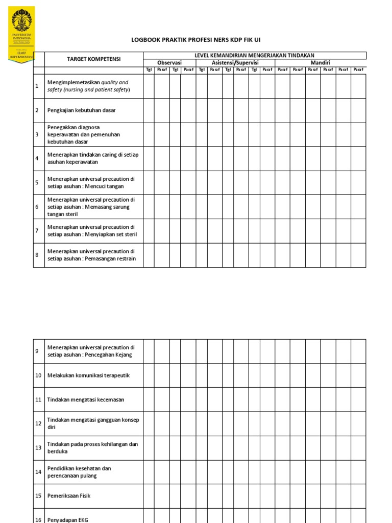 Logbook - KDP 23-24 | PDF