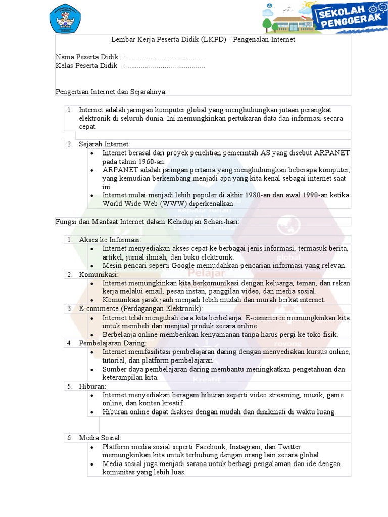 Informatika LKPD | PDF