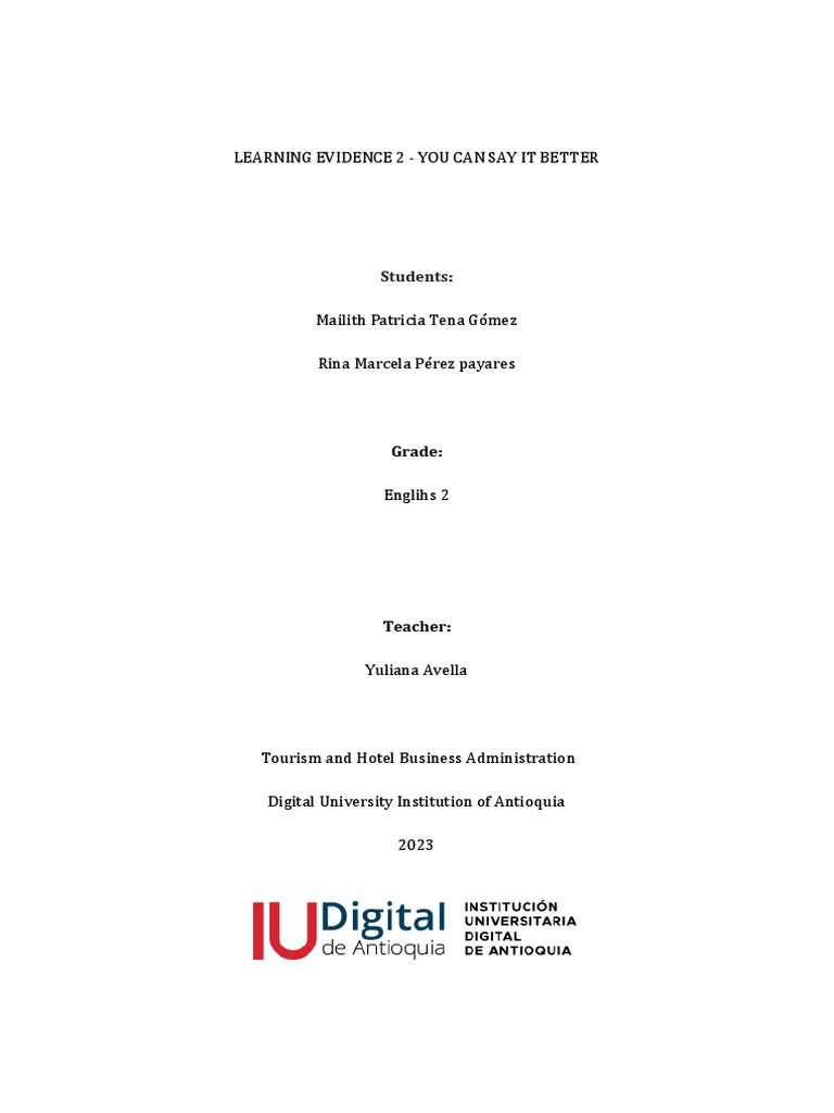 Learning Task 2 - You Can Say It Better | PDF