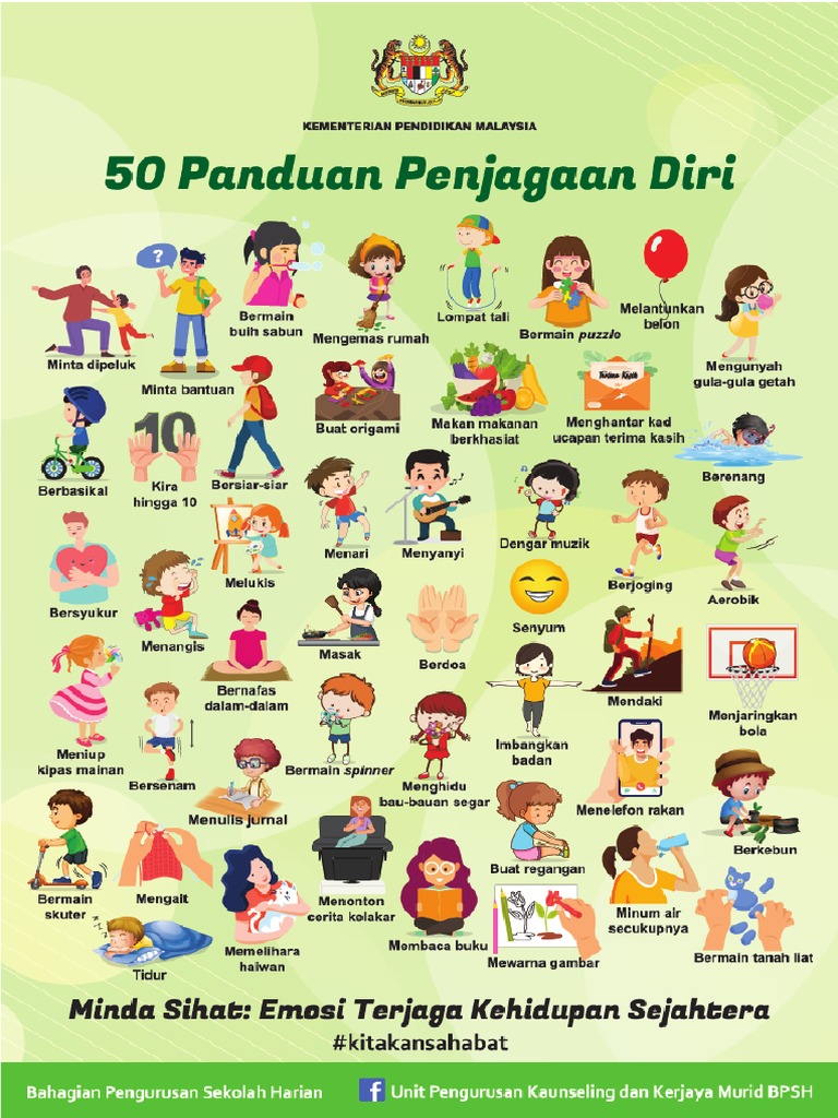 Kit Minda Sihat (Poster-50 Panduan Penjagaan Diri) | PDF