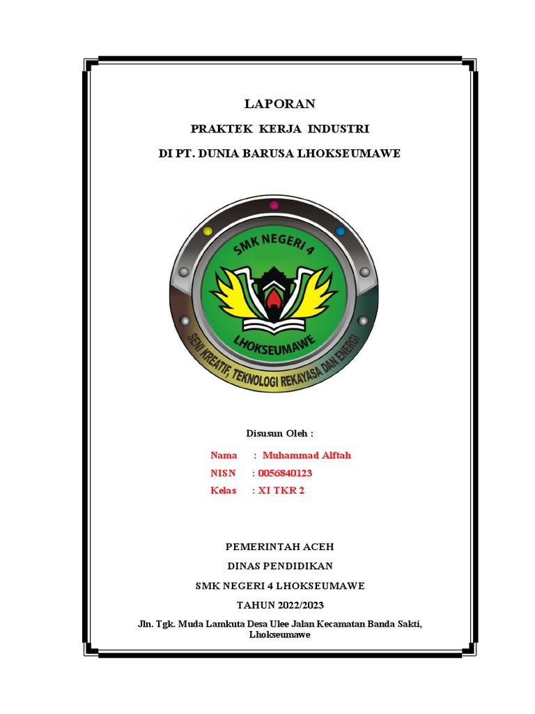Laporan Prakerin di PT Dunia Barusa | PDF