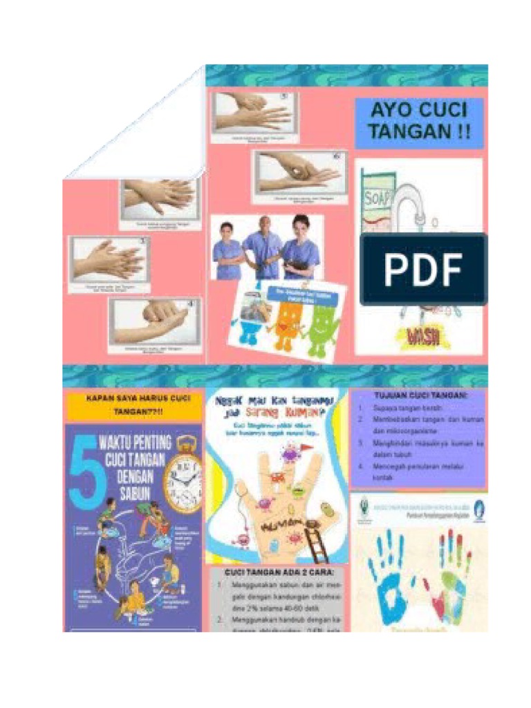 Leaflet cuci tangan | PDF