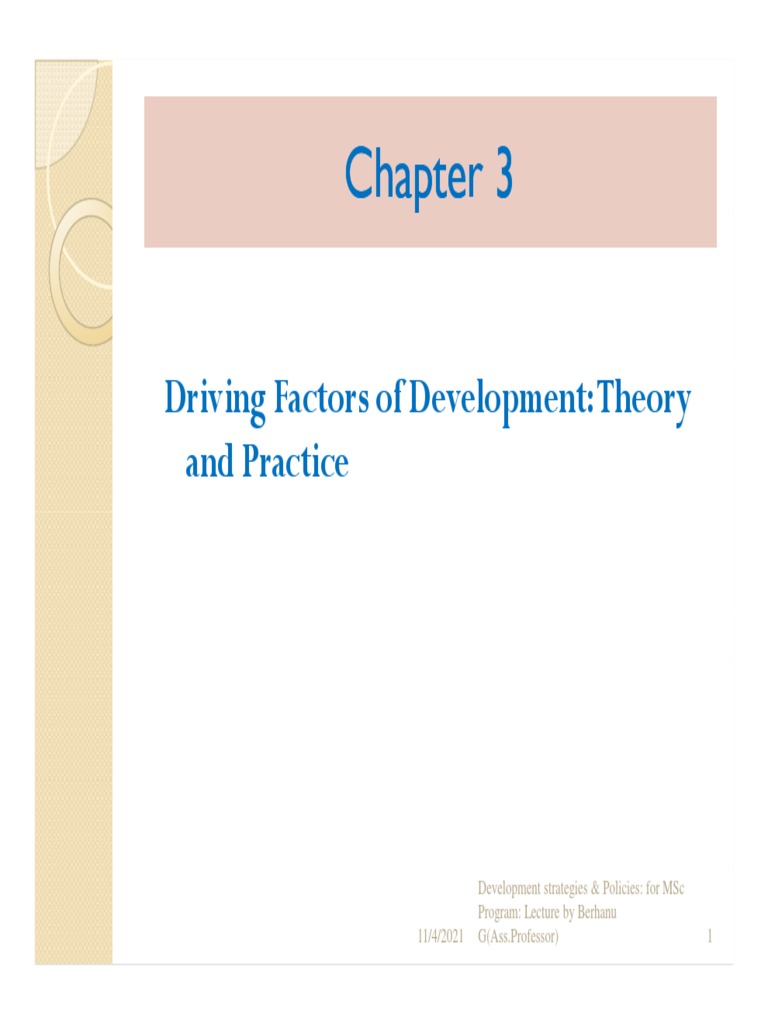 Chapter 3 Development Theories and Practices | Download Free PDF | Economic Growth | Market ...