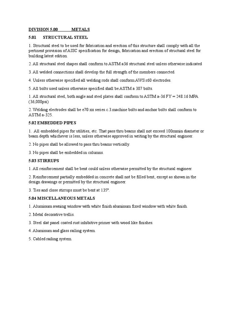 DIVISION 5 and 6 1 | Download Free PDF | Framing (Construction) | Plywood