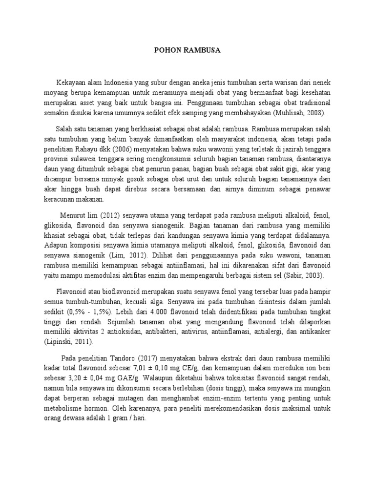 Pohon Rambusa | PDF | Sains & Matematika