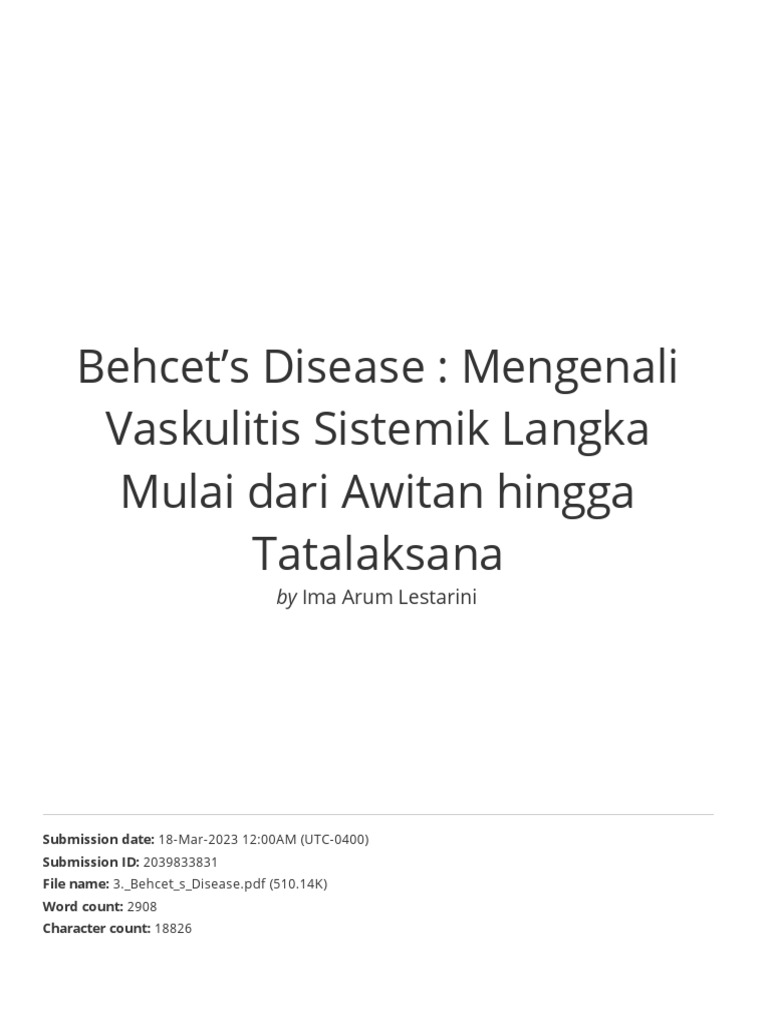 Rare Systemic Vasculitis Guide | PDF