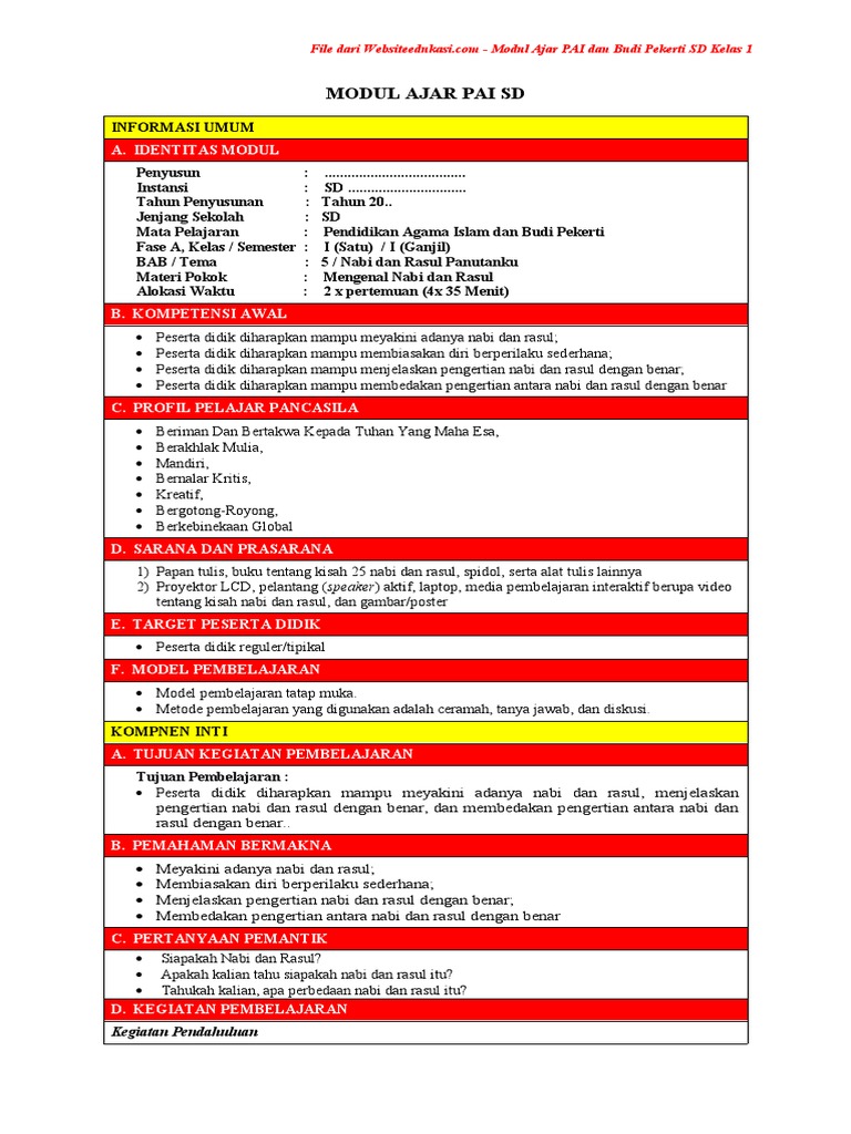 Modul Ajar BAB 5 | PDF