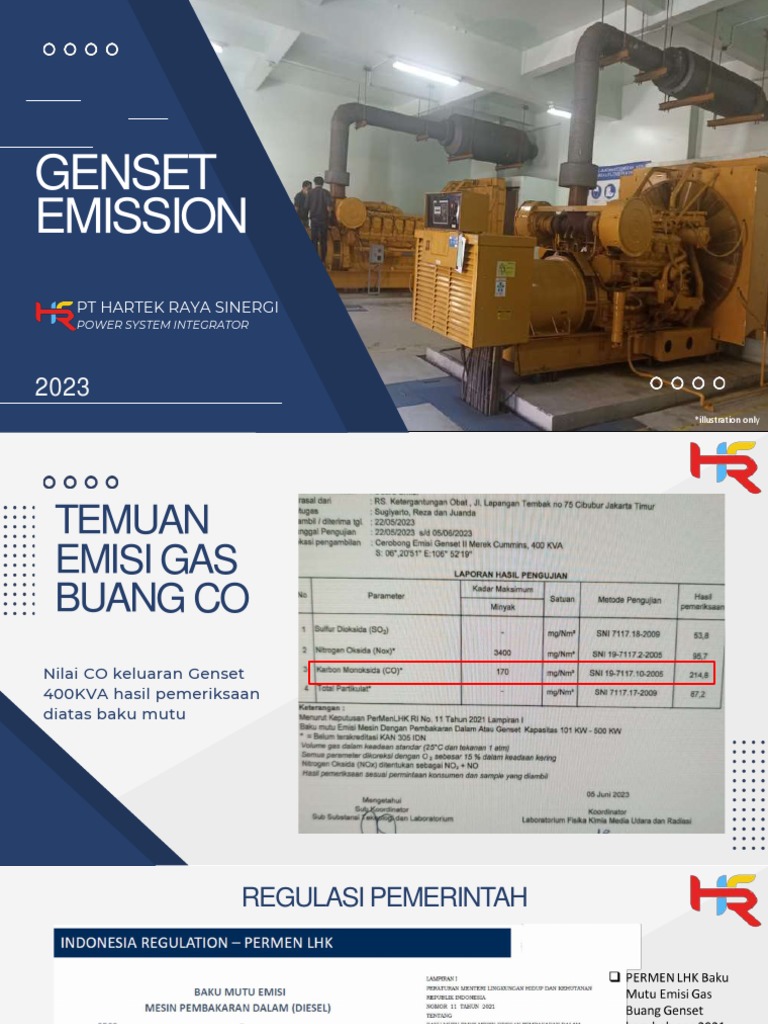 Genset Emisi - 2023 | PDF