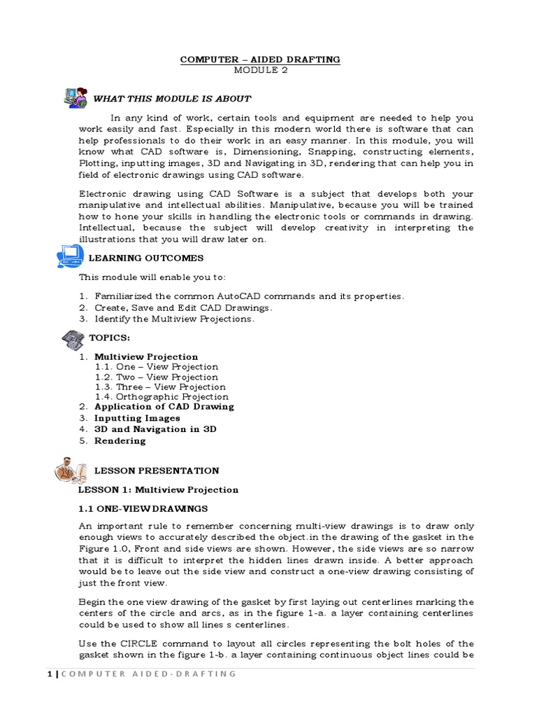 Computer - Aided-Drafting MODULE 2 | Download Free PDF | Window (Computing) | 3 D Computer Graphics