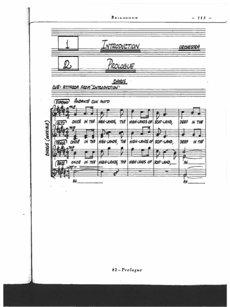 Brigadoon Music | PDF