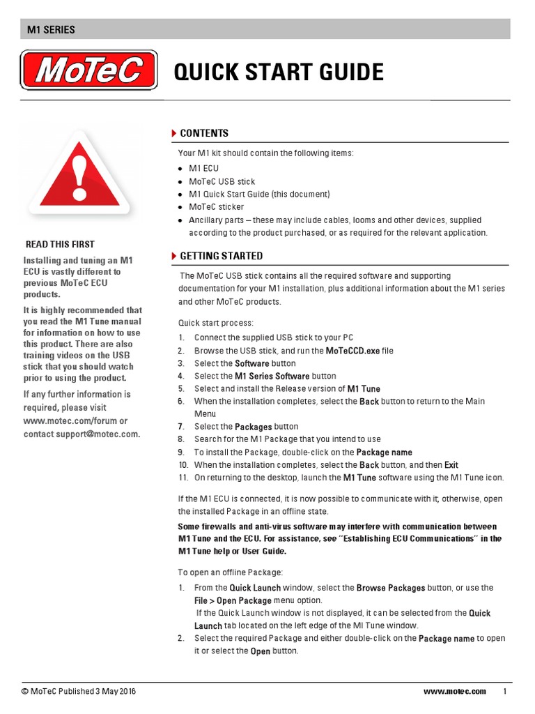 M1 Tune Quick Start Guide 1 | PDF | Usb | Usb Flash Drive
