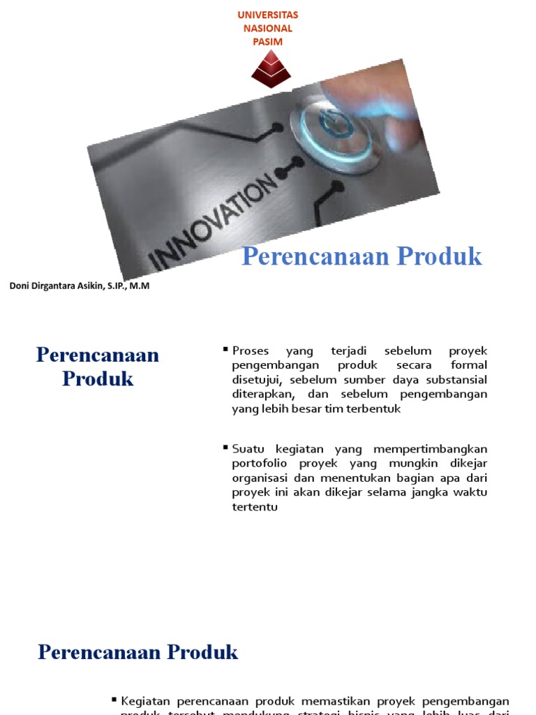 Perencanaan Produk | PDF