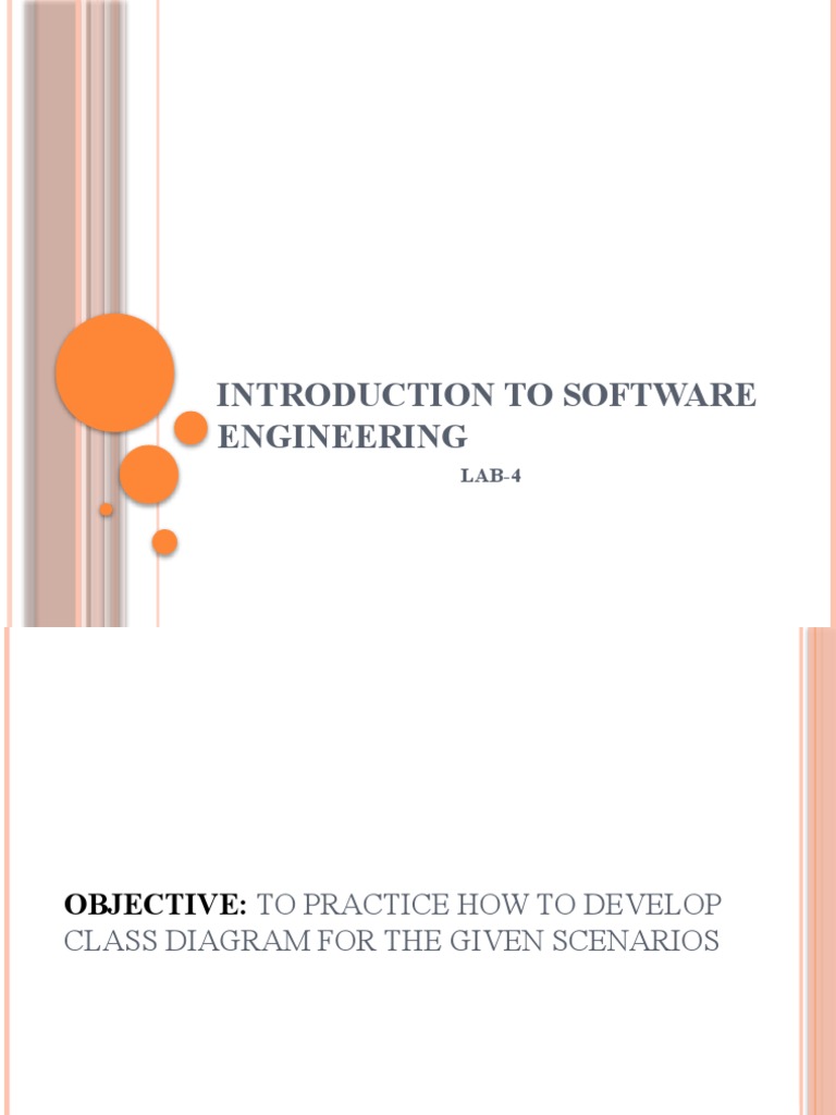 Introduction To Software Engineering Lab 4 Pdf Inheritance Object Oriented Programming