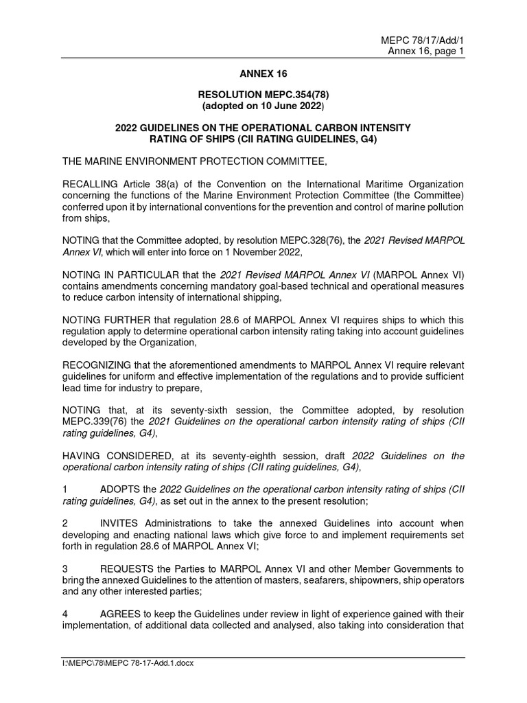 Mepc 354 (78) Cii | PDF | Exponential Function | Quantile