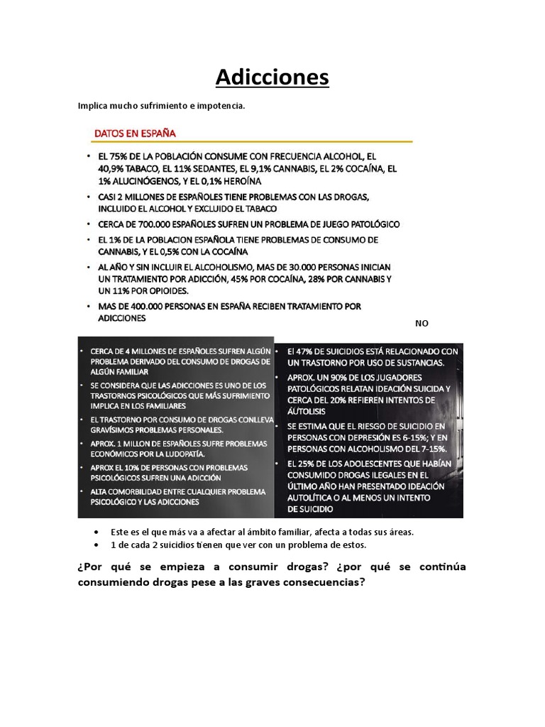 Adicciones | PDF | La dependencia de sustancias | Despachador de drogas
