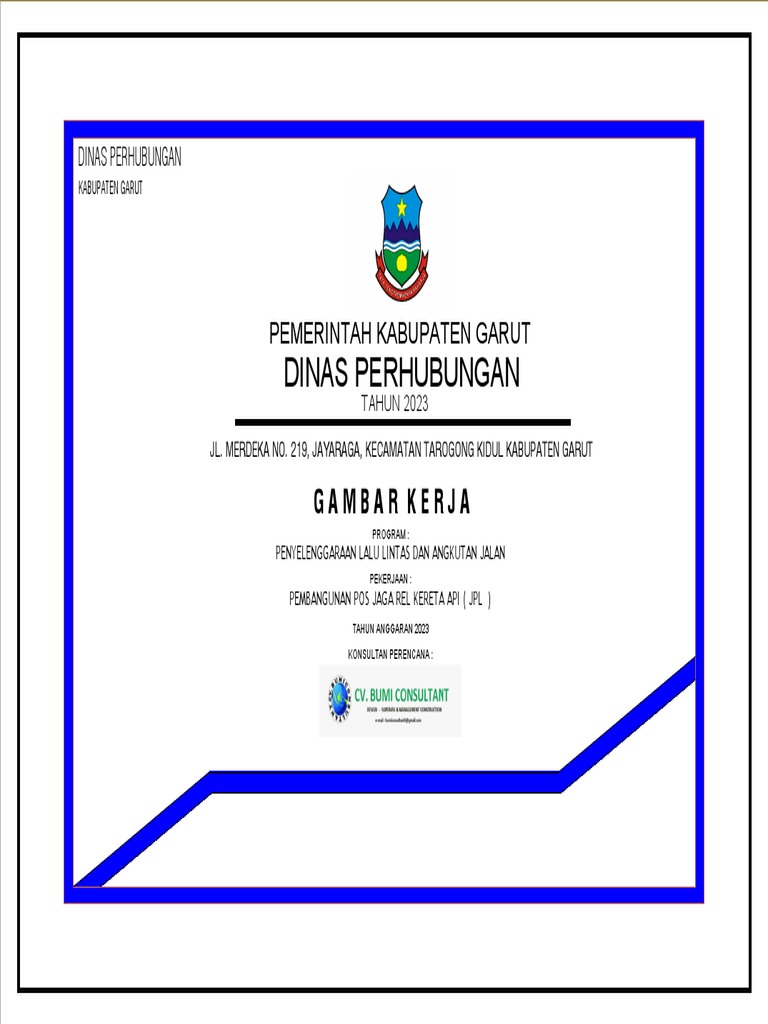 Surat Usulan Dan Gambar Teknis Pos PJL Kab. Garut 001 - 2 | PDF