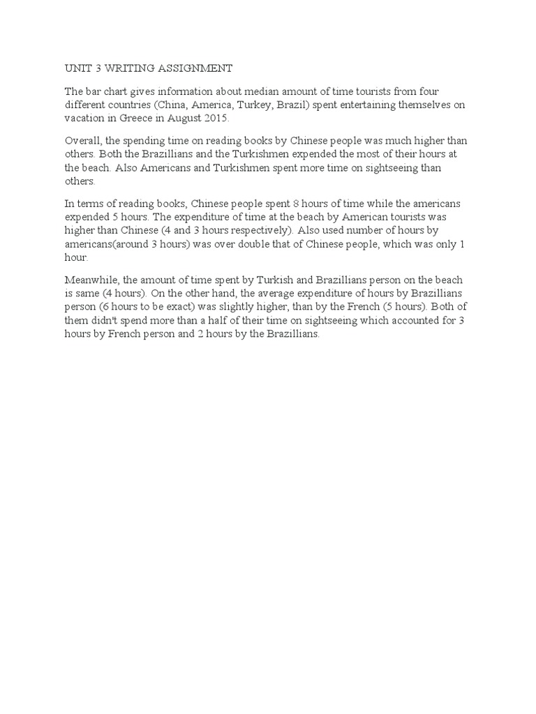 Unit 3 Writing Assignment | PDF