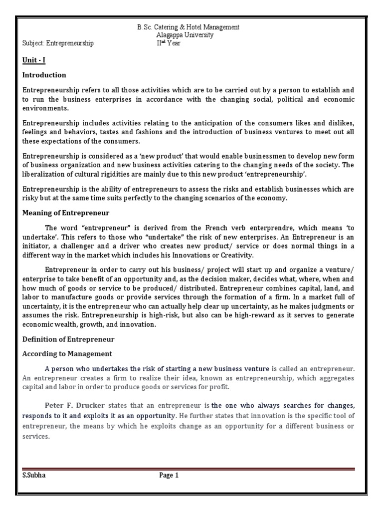 ENP Notes | PDF | Entrepreneurship | Business