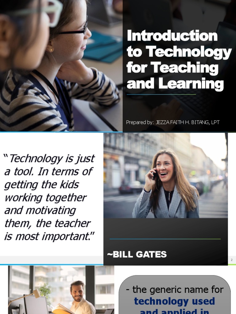 Introduction To Technology For Teaching and Learning | PDF ...