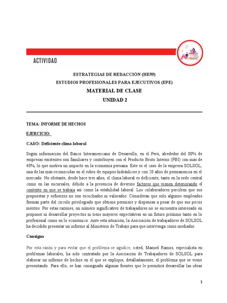 Material+de+Clase.+Unidad+2.+Ejercicio+de+Redacción Version+Final+Con+Recomendaciones (1) | PDF ...